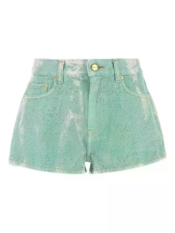 GANNI Two-tone Denim Shorts