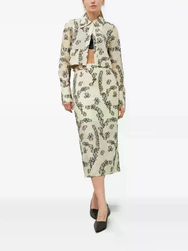 Day Birger Et Mikkelsen Floral Cropped Blouse
