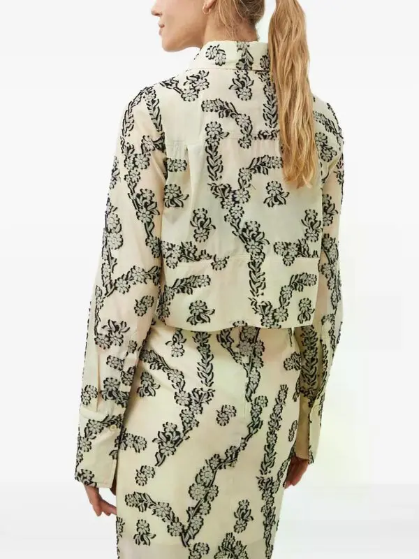Day Birger Et Mikkelsen Floral Cropped Blouse
