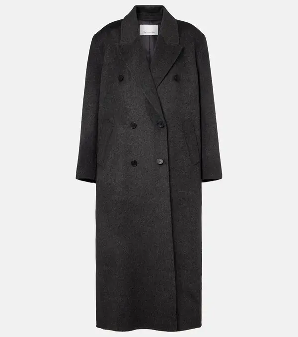 THE FRANKIE SHOP Gaia Double-breasted Wool-blend Coat