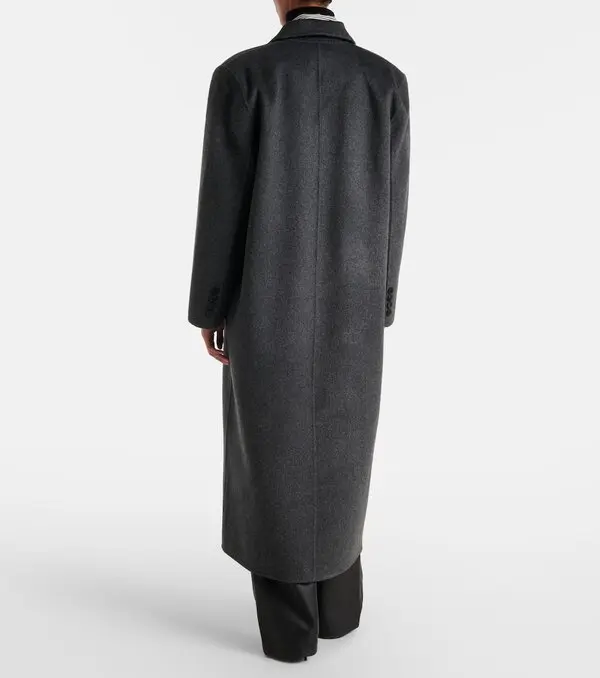 THE FRANKIE SHOP Gaia Double-breasted Wool-blend Coat