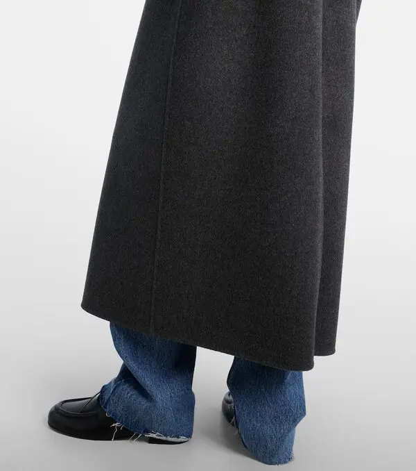 THE FRANKIE SHOP Gaia Double-breasted Wool-blend Coat