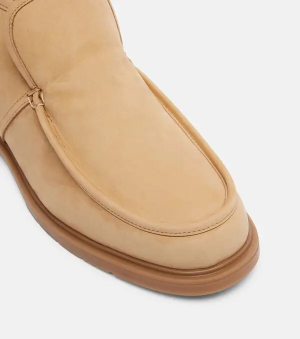 YVES SALOMON Shearling-lined Suede Ankle Boots