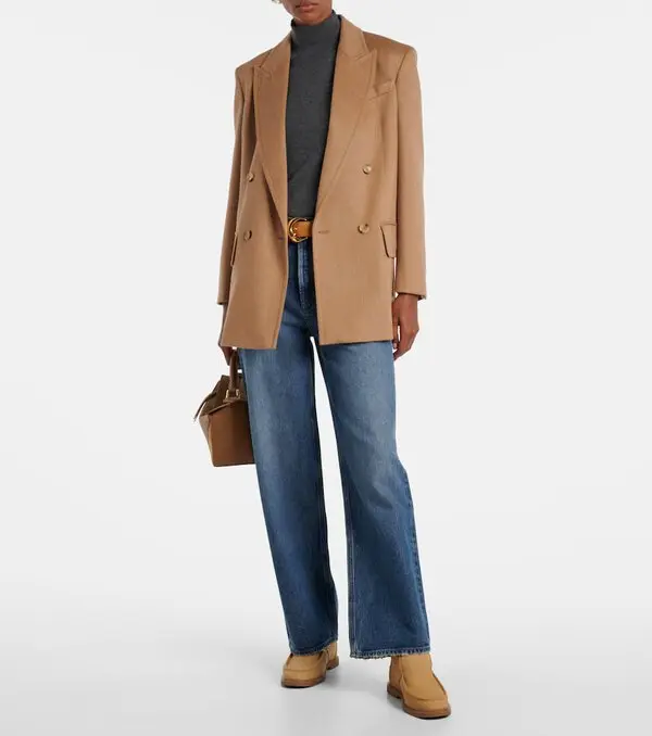 YVES SALOMON Shearling-lined Suede Ankle Boots