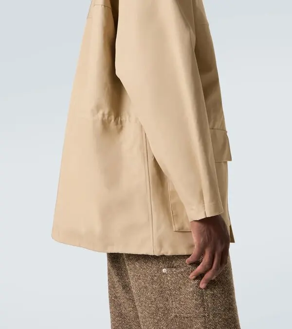 Auralee Hooded Cotton Gabardine Jacket