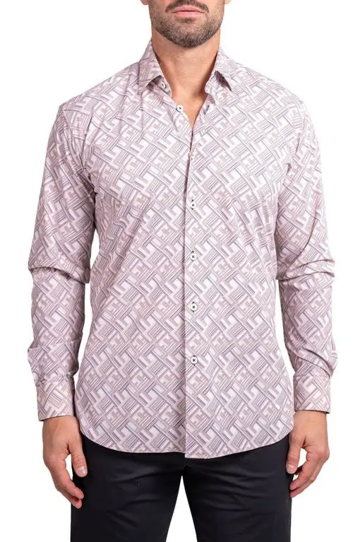 MACEOO Fibonacci Ascension Contemporary Fit Button-up Shirt
