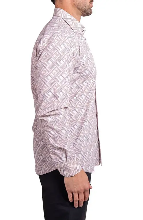 MACEOO Fibonacci Ascension Contemporary Fit Button-up Shirt