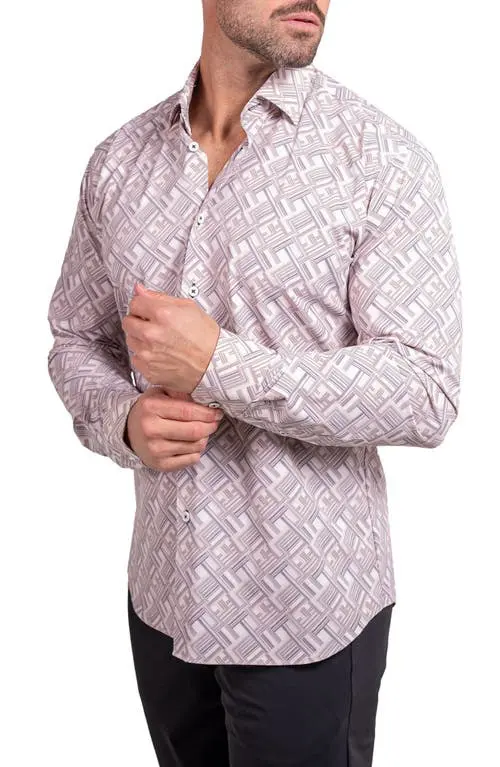 MACEOO Fibonacci Ascension Contemporary Fit Button-up Shirt