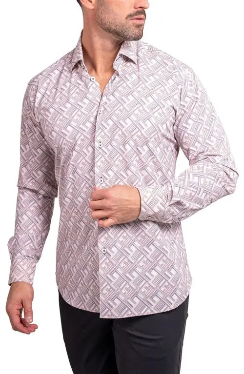 MACEOO Fibonacci Ascension Contemporary Fit Button-up Shirt