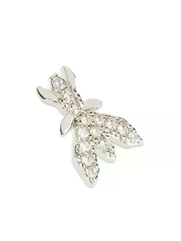 Patrizia Pepe Rhinestone-embellished Brass Earrings