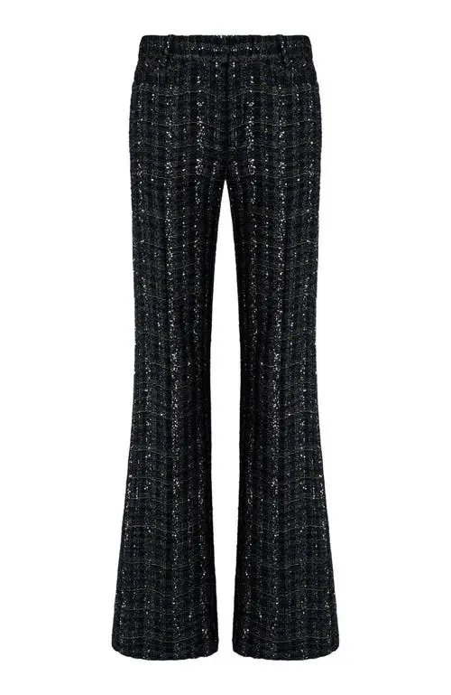 Missoni Check And Wave Pattern Trousers - Blue
