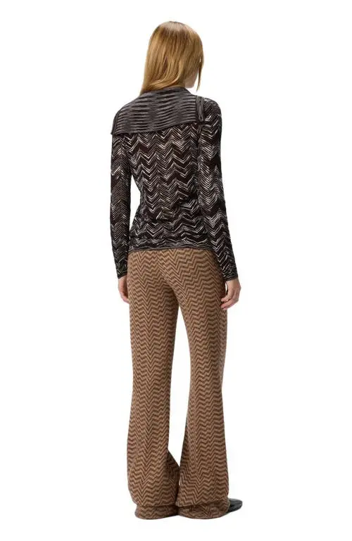 Missoni Tailored Chevron Trousers - Beige