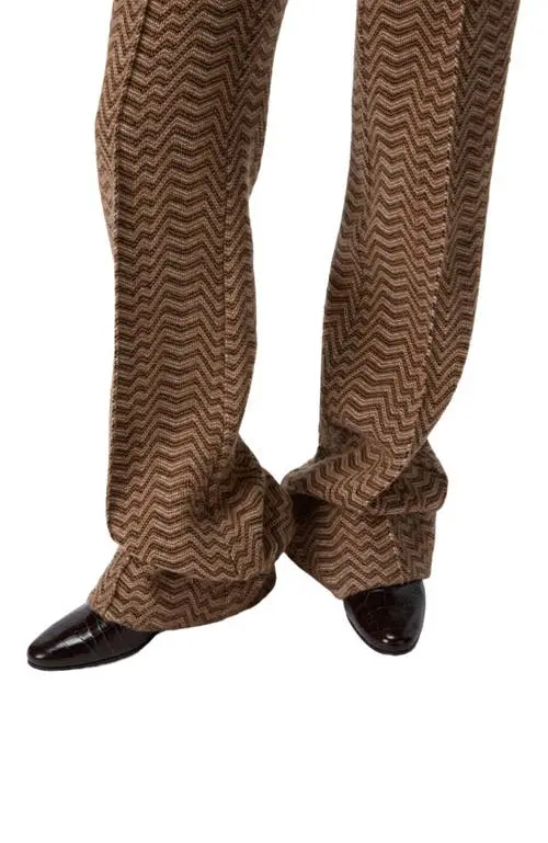 Missoni Tailored Chevron Trousers - Beige