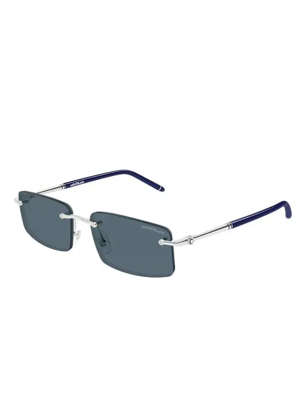 Montblanc Rectangle Frame Sunglasses - Silver