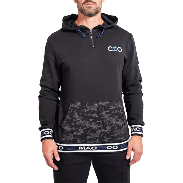 MACEOO Pixel Print Graphic Hoodie