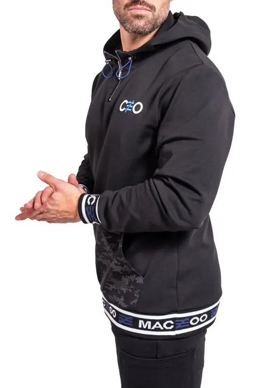 MACEOO Pixel Print Graphic Hoodie