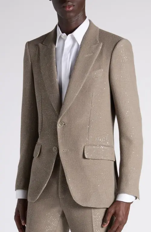 TOM FORD Sequin Light Bouclé Suit Jacket