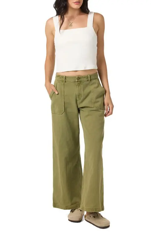 O'Neill Chandler Wide Leg Carpenter Pants - Martini Olive