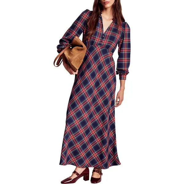 Boden Long Sleeve Maxi Dress