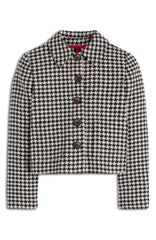 Boden Knightsbridge Houndstooth Wool Jacket