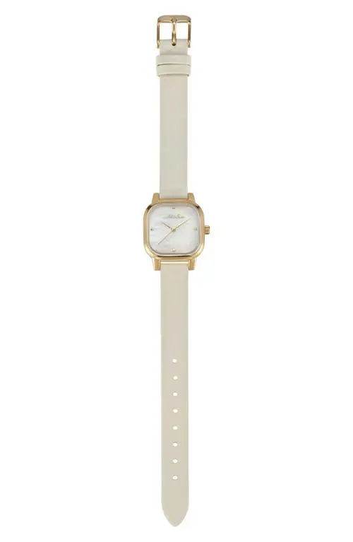Ettika Classic Square Mother-of-pearl Watch - Bone