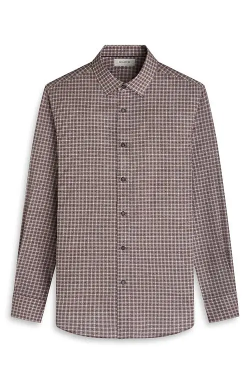 Bugatchi Julian Shaped Fit Grid Check Button-up Shirt