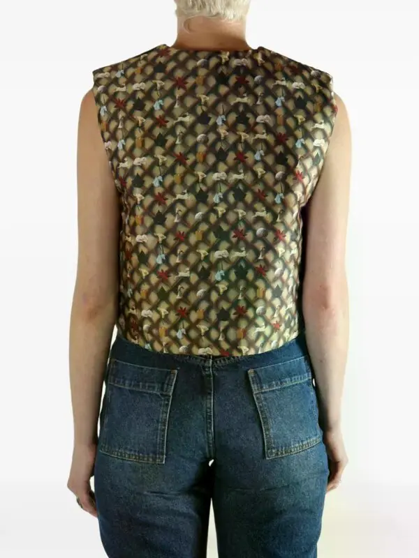 YASSMIN SALEH Round-neck Top