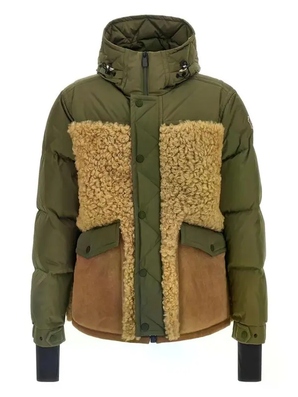 Moncler Grifford Shearling-paneled Puffer Jacket