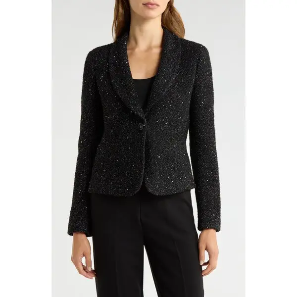 Emporio Armani Metallic Tweed Blazer
