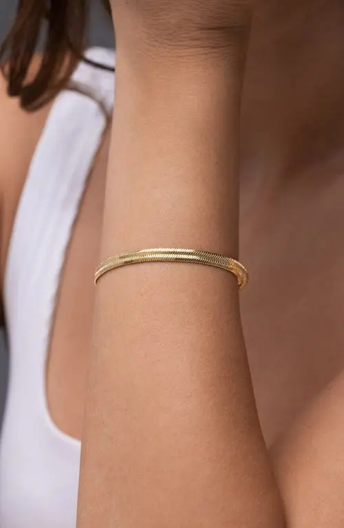 Bony Levy 14k Gold Flat Chain Bracelet