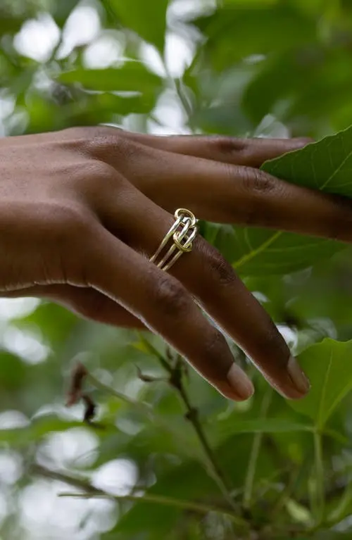 SPINELLI KILCOLLIN Solarium Linked Rings - Silver