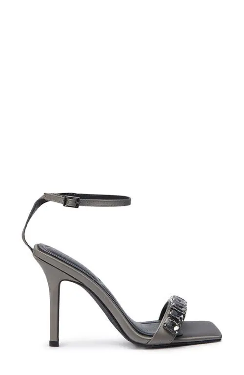 AZALEA WANG Periis Ankle Strap Sandals - Grey
