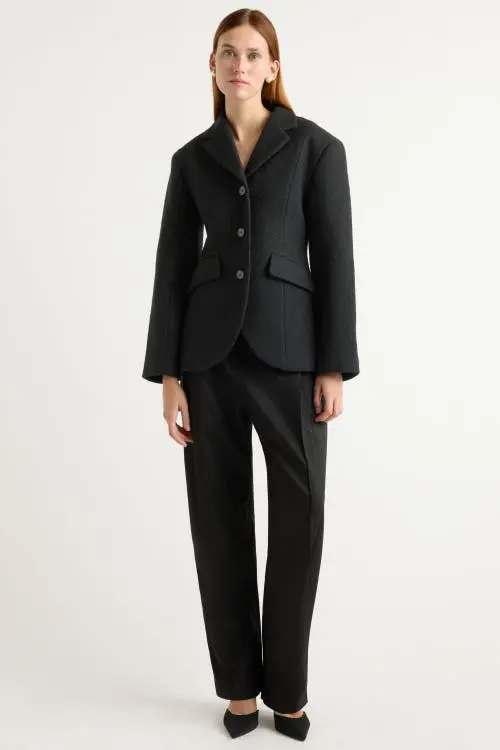 Modern Citizen Wool-blend Sculpted Blazer