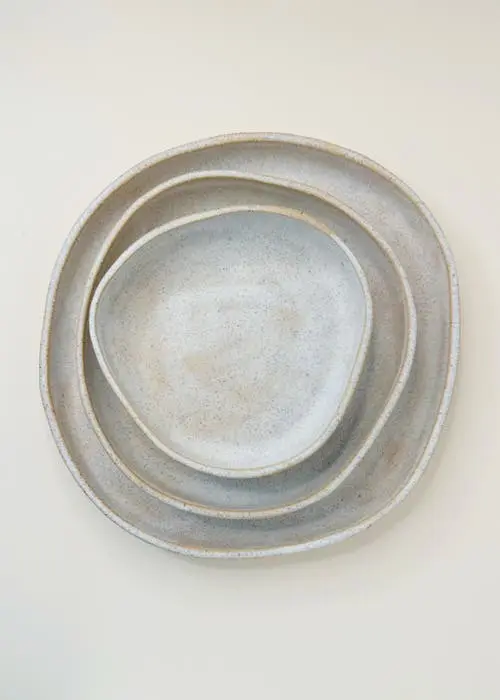 MIKKARBO Platesset Of 3 - Ocean Sand