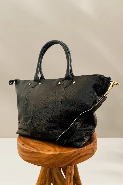 Pink Haley Ellie Handmade Leather Tote