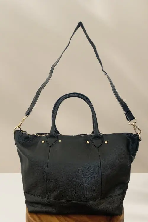 Pink Haley Ellie Handmade Leather Tote