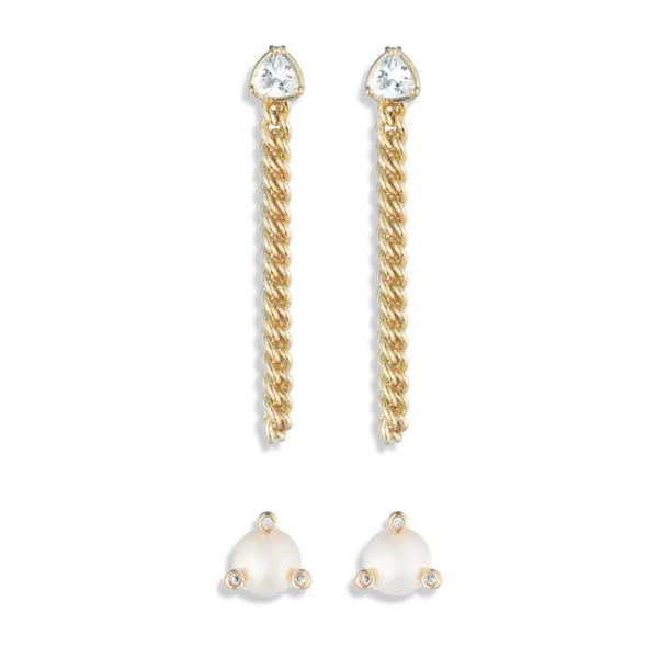 ELECTRIC PICKS Xsarah & Hollie Earring Set - Gold