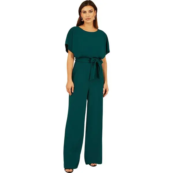 YUMI Batwing Stretch Jumpsuit - Green
