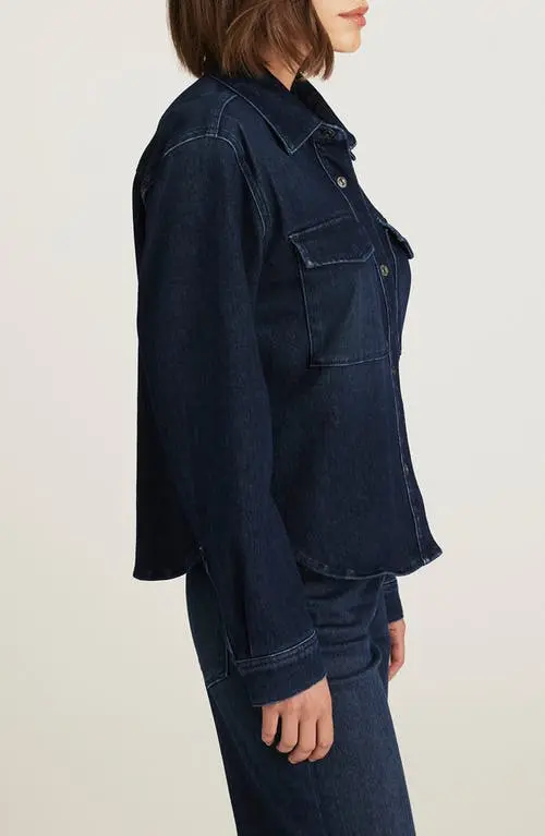MAVI Tia Denim Shirt Jacket - Dark Blue Move