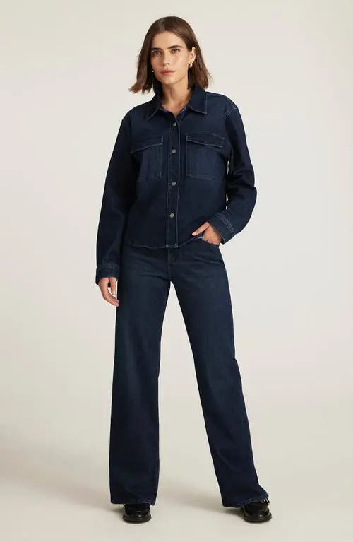 MAVI Tia Denim Shirt Jacket - Dark Blue Move