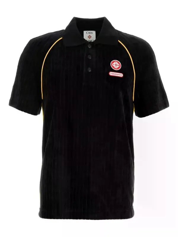 Casablanca Corduroy Piping Polo Shirt