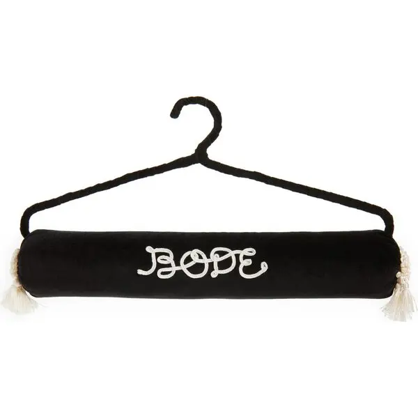 BODE Velvet Cloakroom Hanger - Black Cream