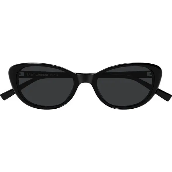 Saint Laurent 52mm Cat Eye Sunglasses - Black