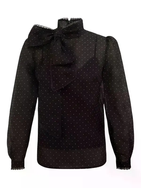 Zimmermann Polka-dot Bow Blouse
