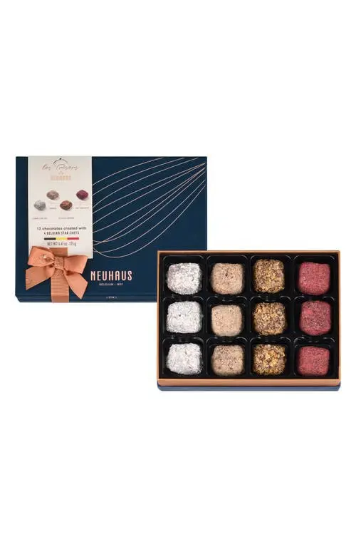 NEUHAUS Les Trèsors 12-piece Chocolate Truffle Box - Dark Blue