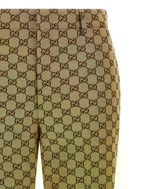 Gucci Gg-canvas Tailored Trousers