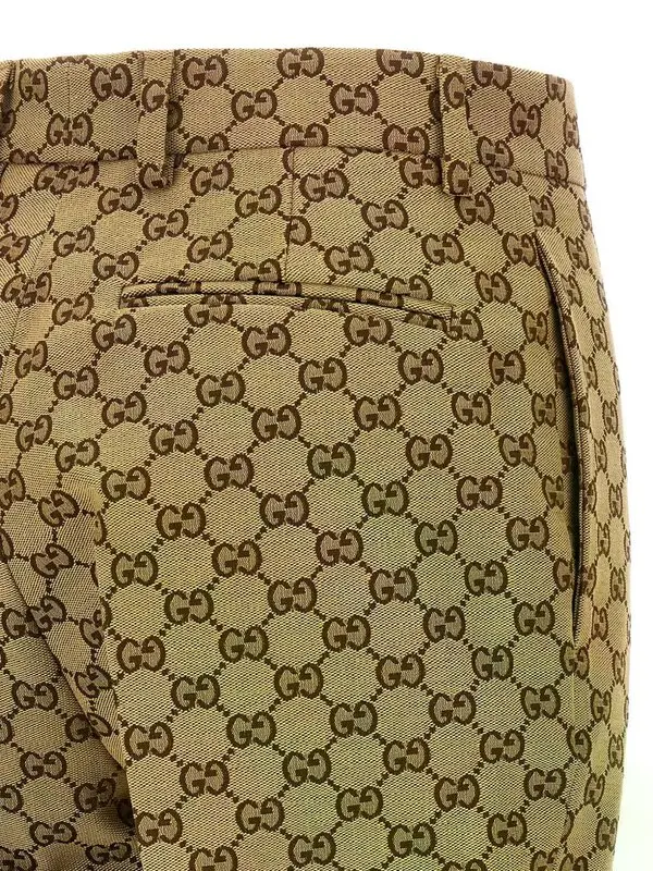 Gucci Gg-canvas Tailored Trousers
