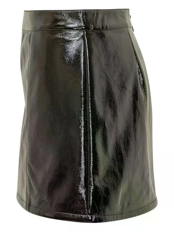 Michael Kors Faux-patent Mini Skirt