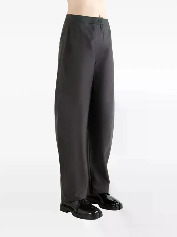AMOMENTO Cotton Wide Leg Trousers