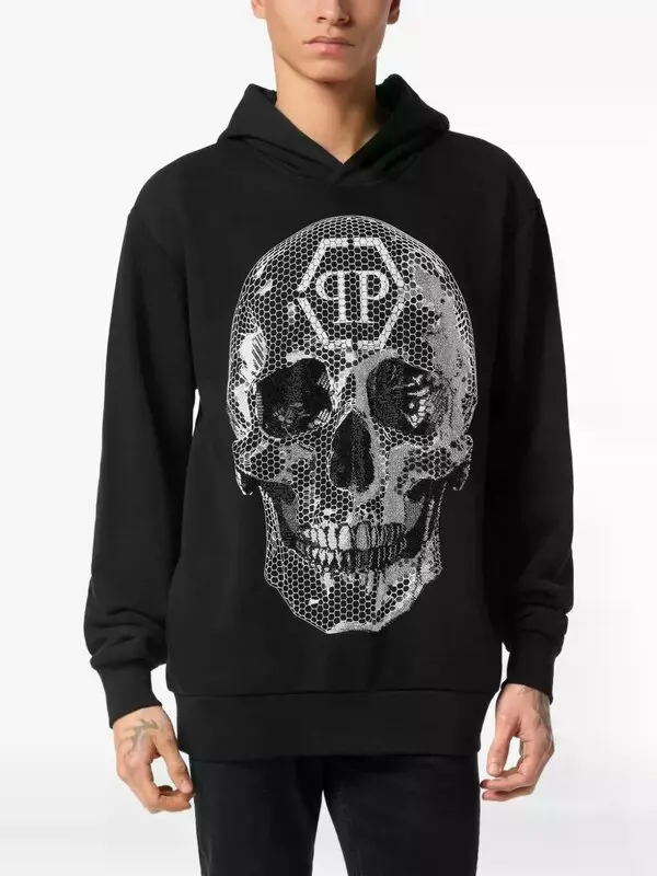 Philipp Plein Skull-rhinestone Hoodie